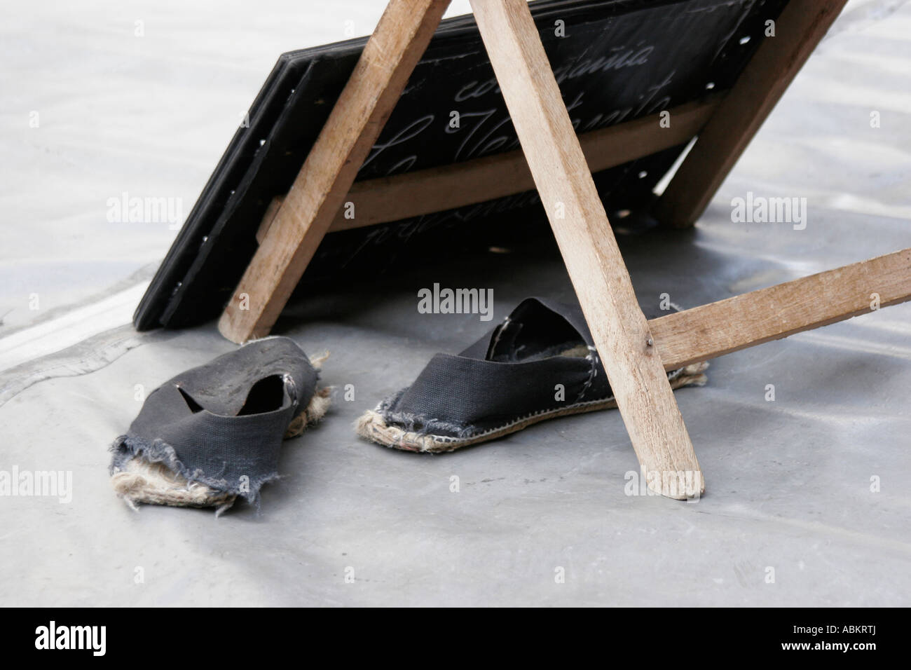 Charlie Chaplin shoes at the Spanish performance artist at Regent ...