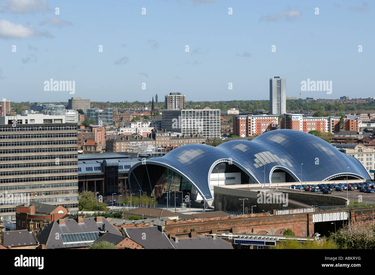 View of Gateshead and Newcastle including The Sage Building from the ...