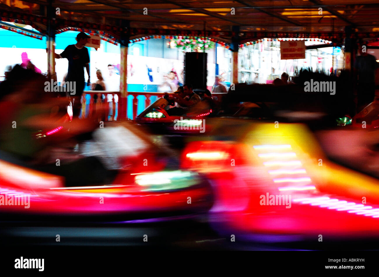 Moving motion shot of Dodgem cars at Regent Street Festival 2005 Stock ...