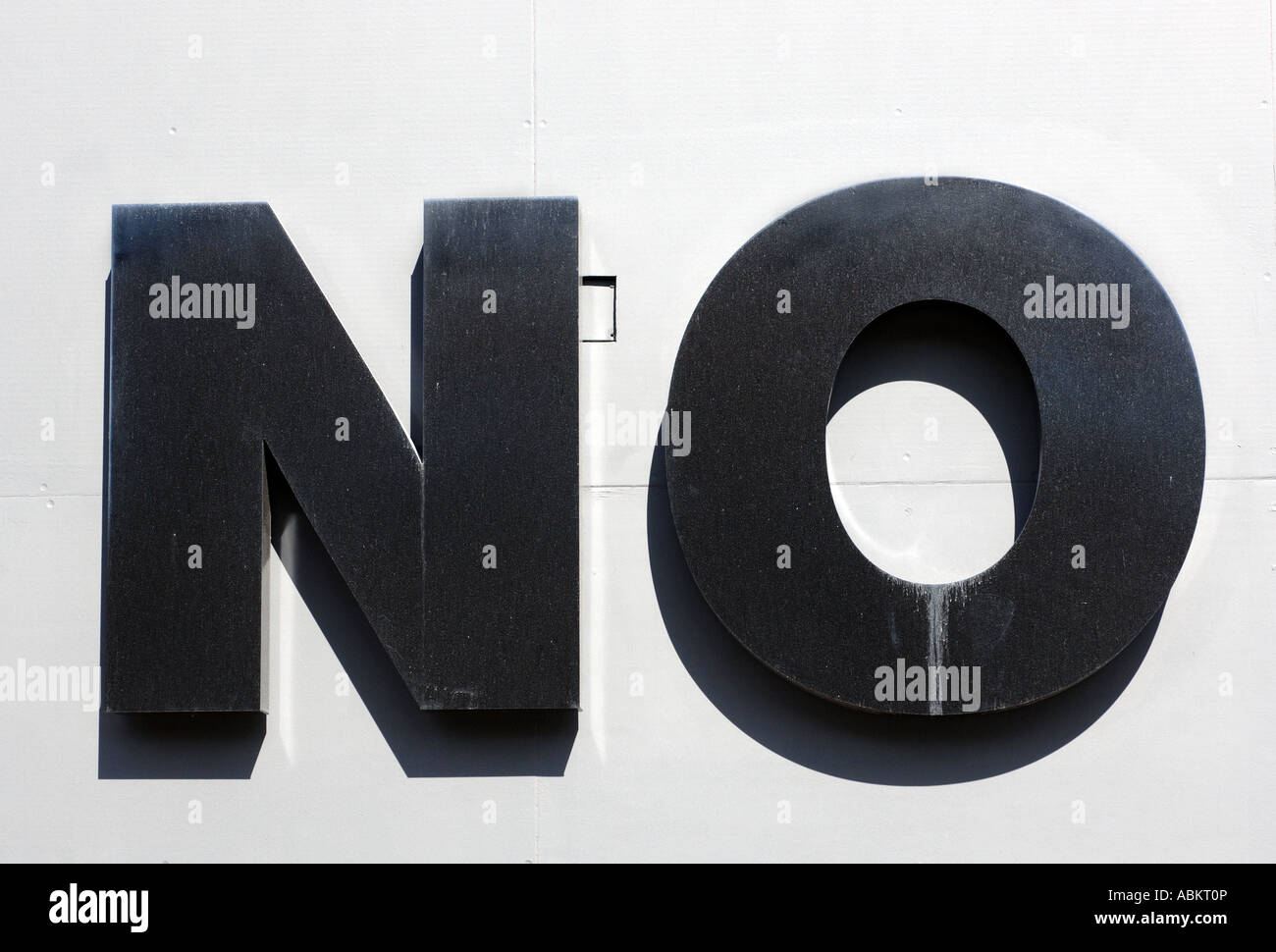 Negative statement hi-res stock photography and images - Alamy