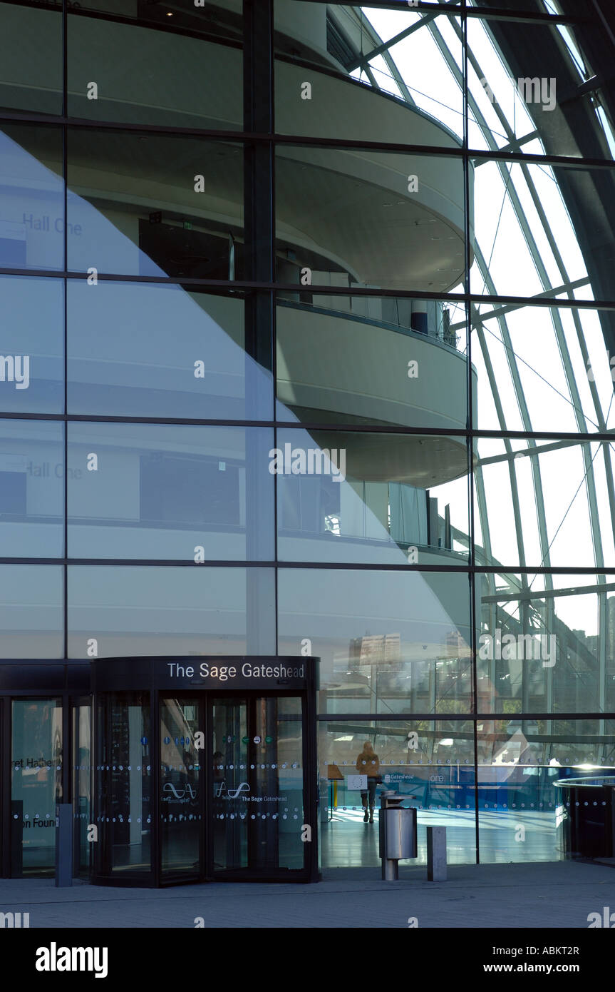 The Sage Gateshead concert hall on the River Tyne, landmark modern ...