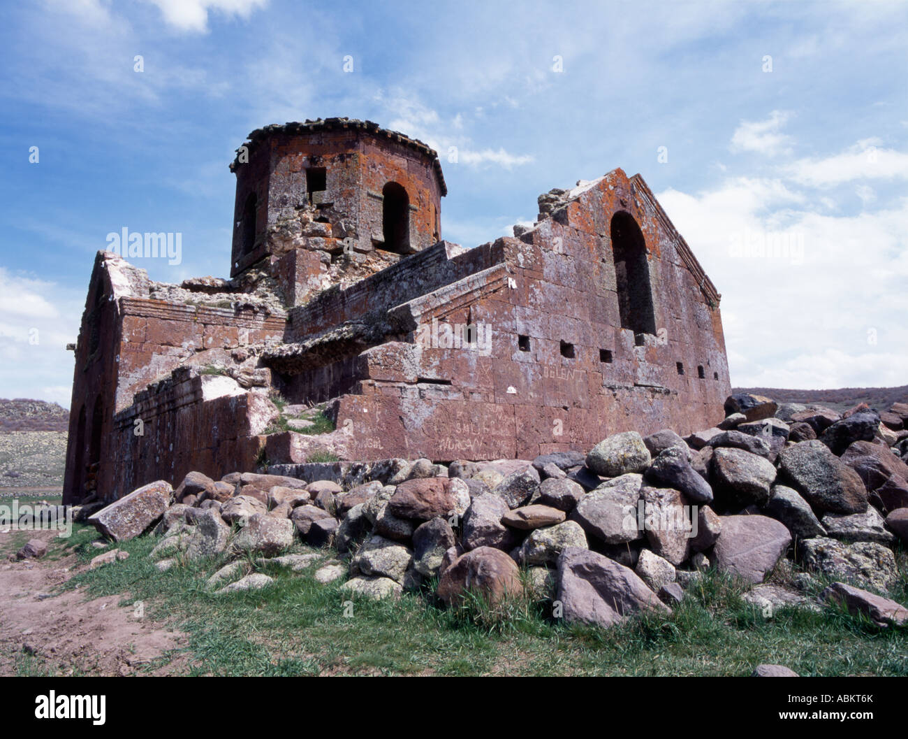 The red church near Guzelyurt, Cappadocia, central Anatolia, Turkey ...