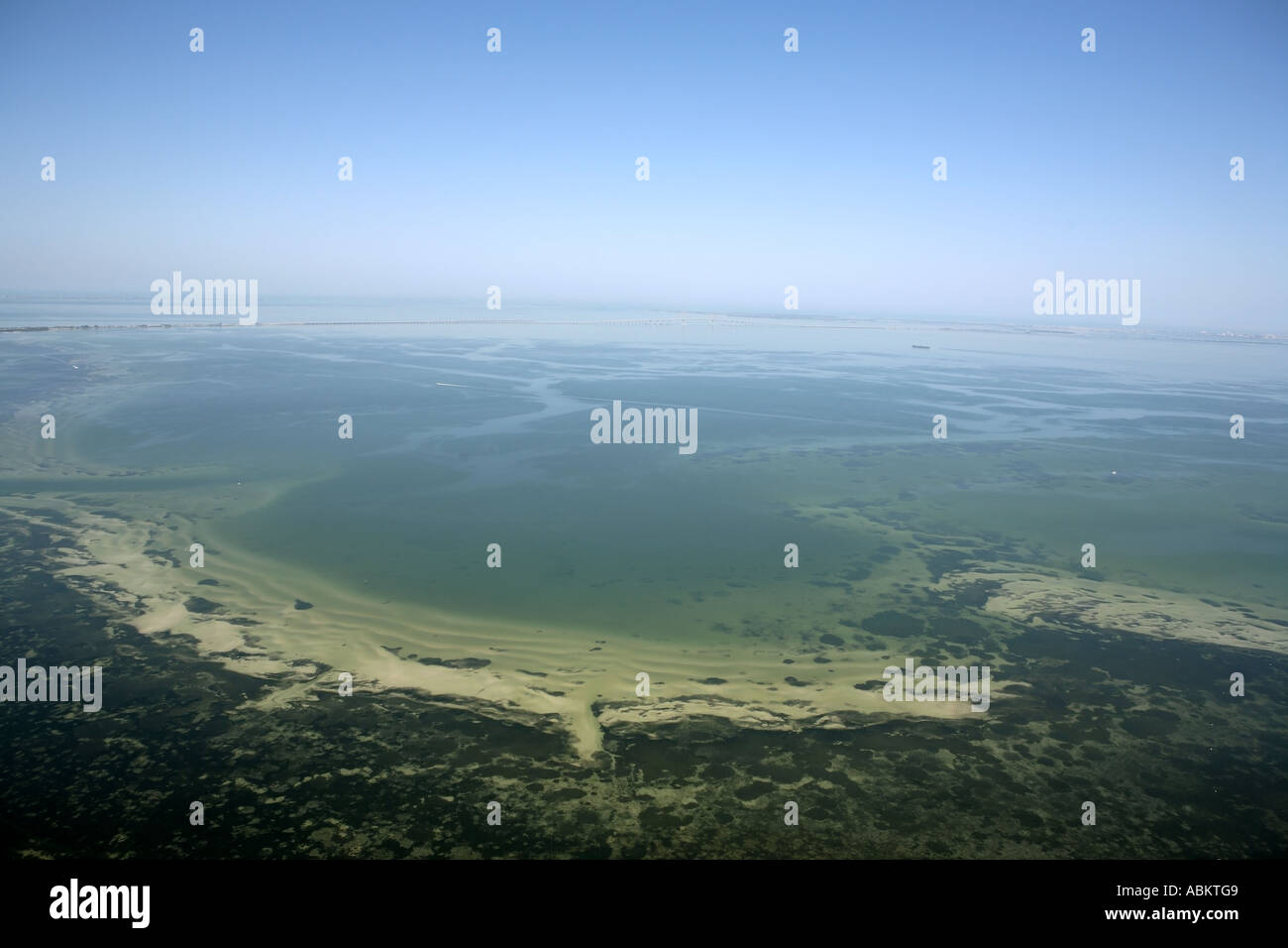 Aerial scenic photo of Tampa Bay, Mariposa Key, Harbor Key, Manatee ...