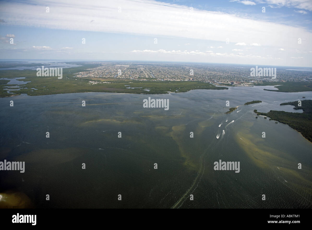 Aerial photo of Cape Coral Glover Bright Little and Big Shell Island ...