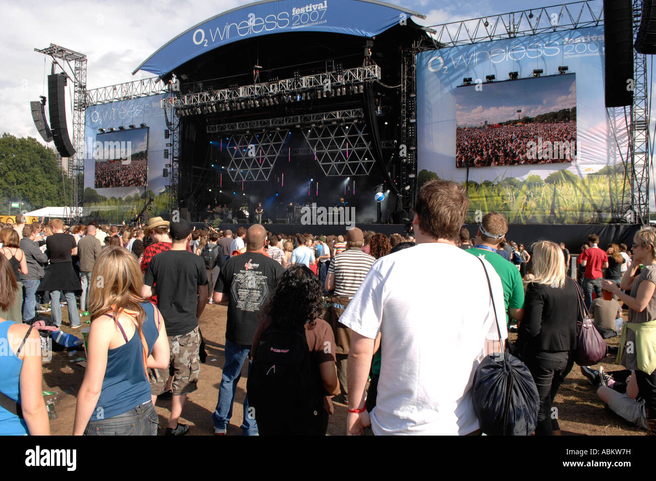 Music Festival Crowd Stock Photo - Alamy