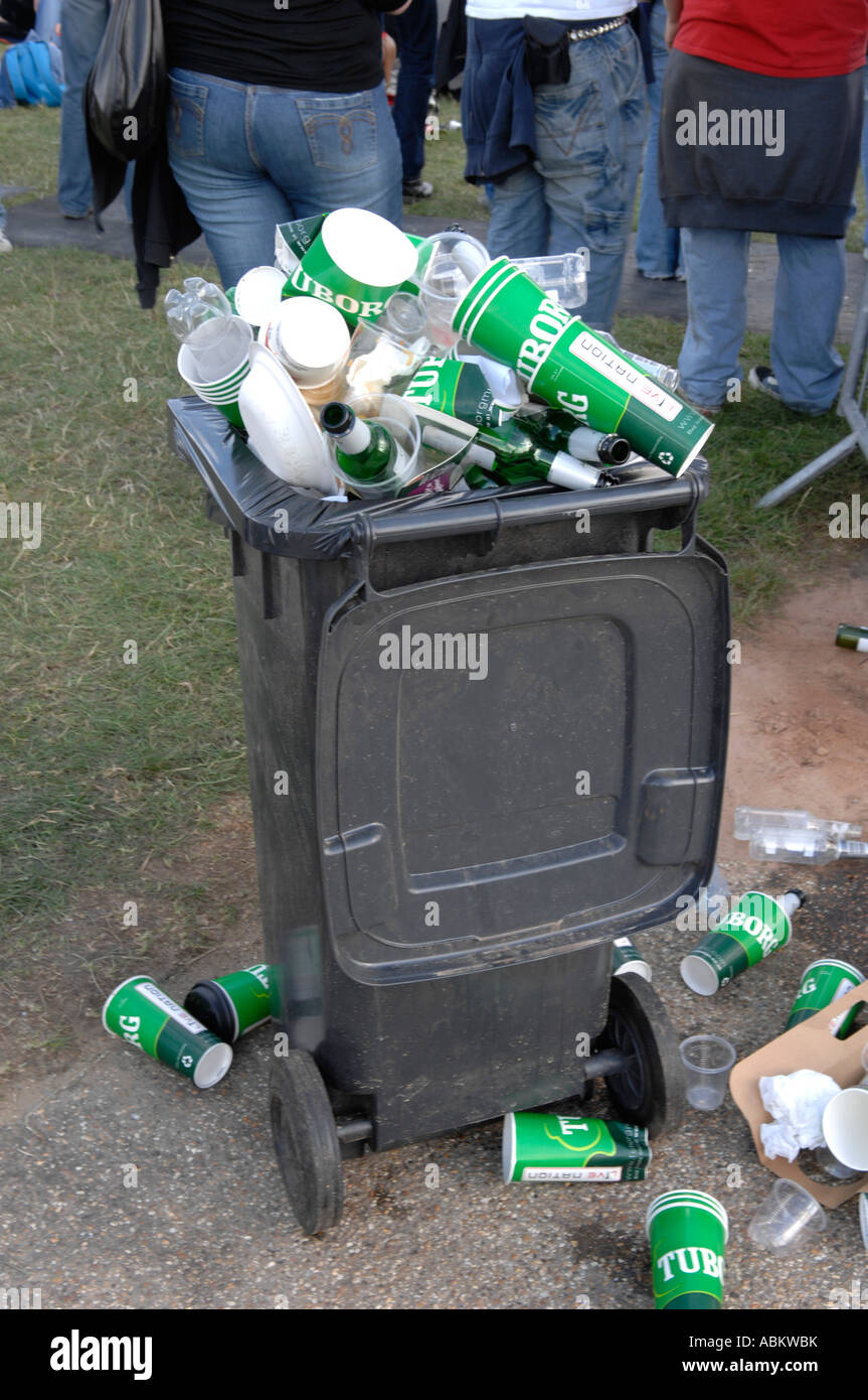 Music Festival Bin Stock Photo - Alamy