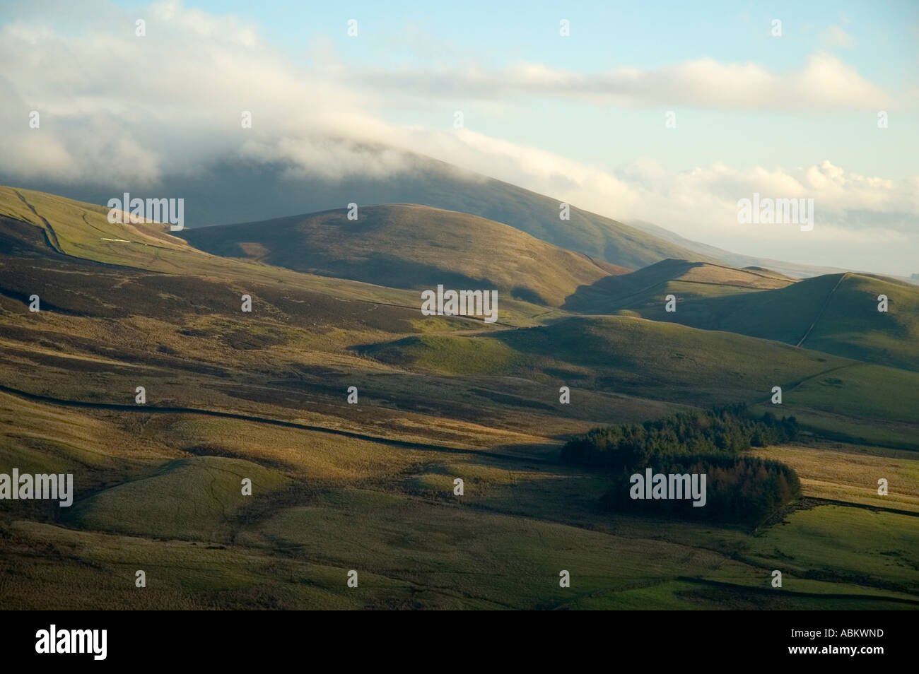 Murton Pike from Dufton Pike in the Northern Pennines, near Penrith ...