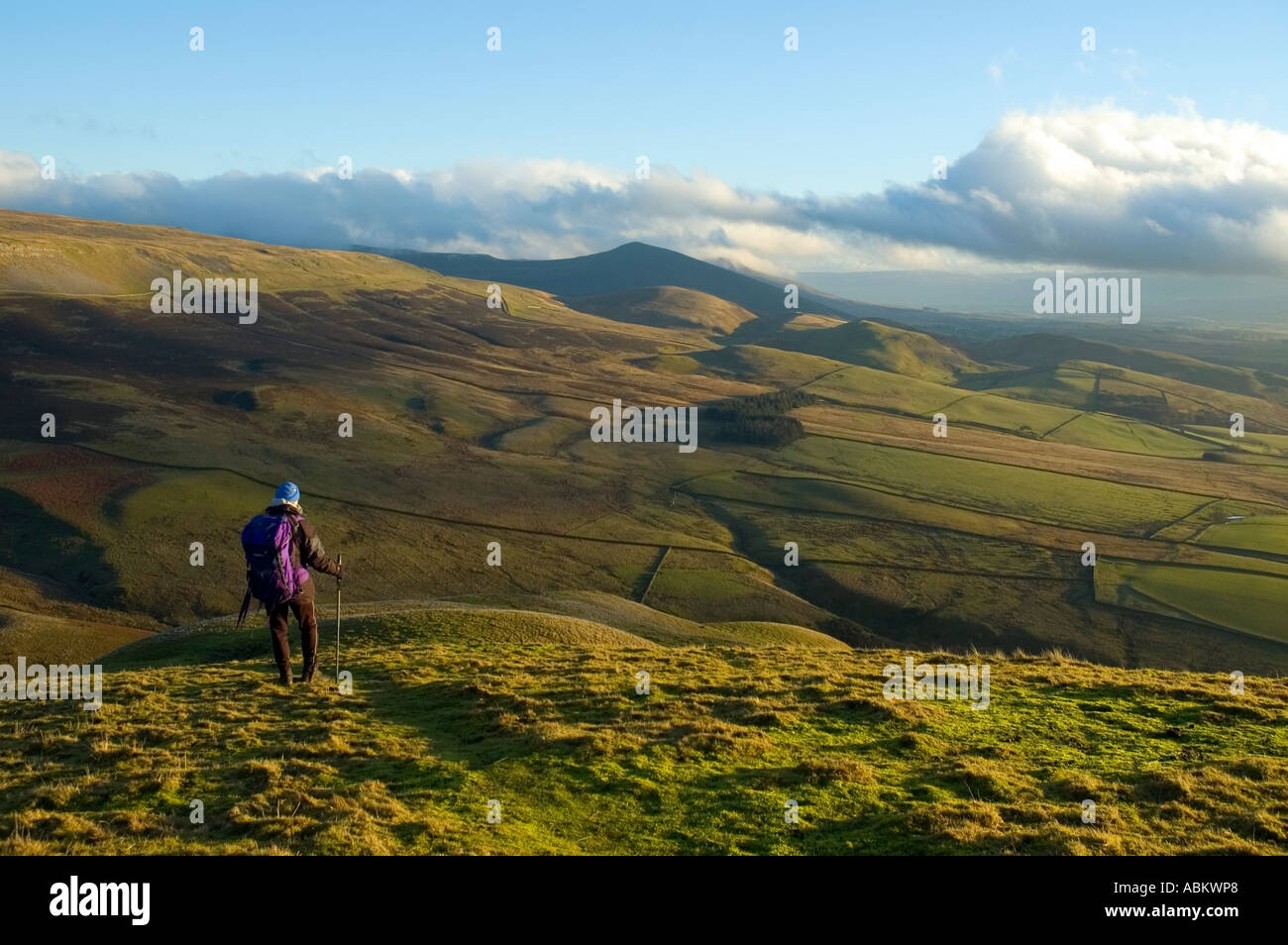 Murton Pike from Dufton Pike, in the Northern Pennines near Penrith ...