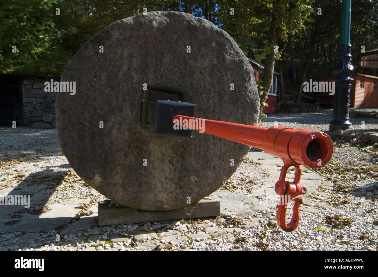 Vintage mining equipment at the Glory Mine, Crich Tramway Village, near ...