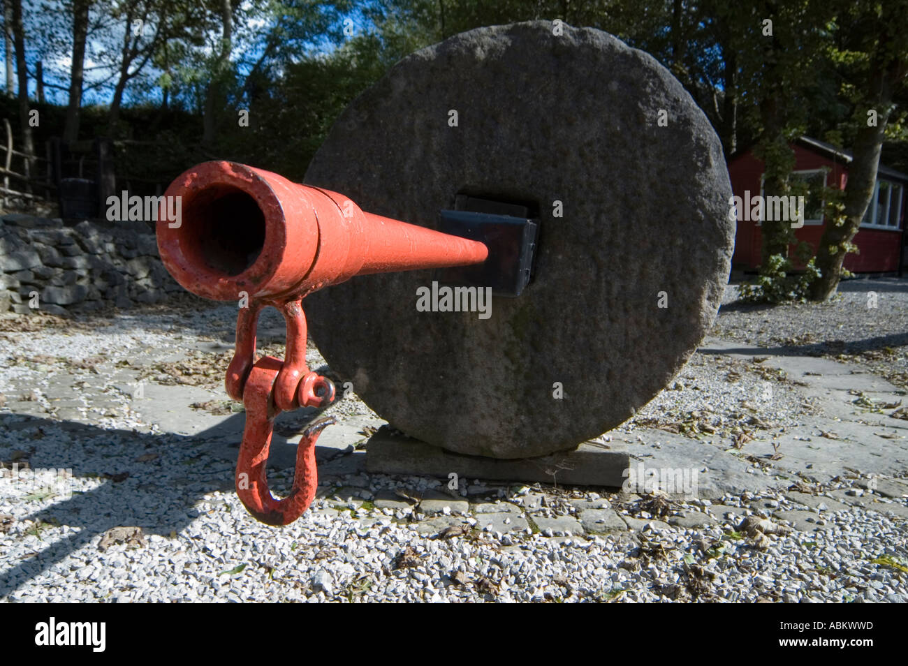 Vintage mining equipment at the Glory Mine, Crich Tramway Village, near ...