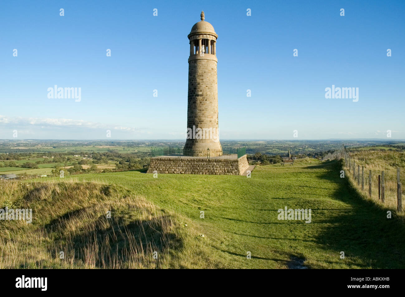 Crich Stand, memorial to the Sherwood Foresters regiment, at Crich ...