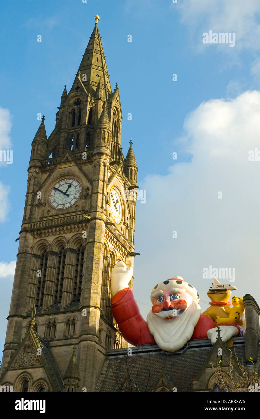Santa claus inflatable manchester town hi-res stock photography and ...