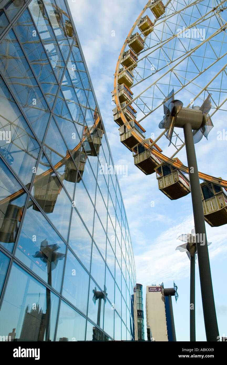 Ferris wheel in Exchange Square, Manchester, England, UK Stock Photo ...