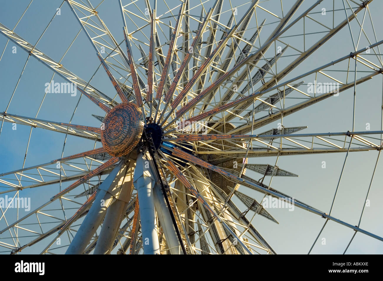 Ferris wheel in Exchange Square, Manchester, England, UK Stock Photo ...