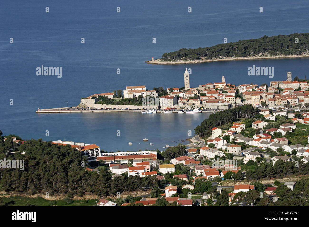 sight at the city of Rab Stock Photo - Alamy