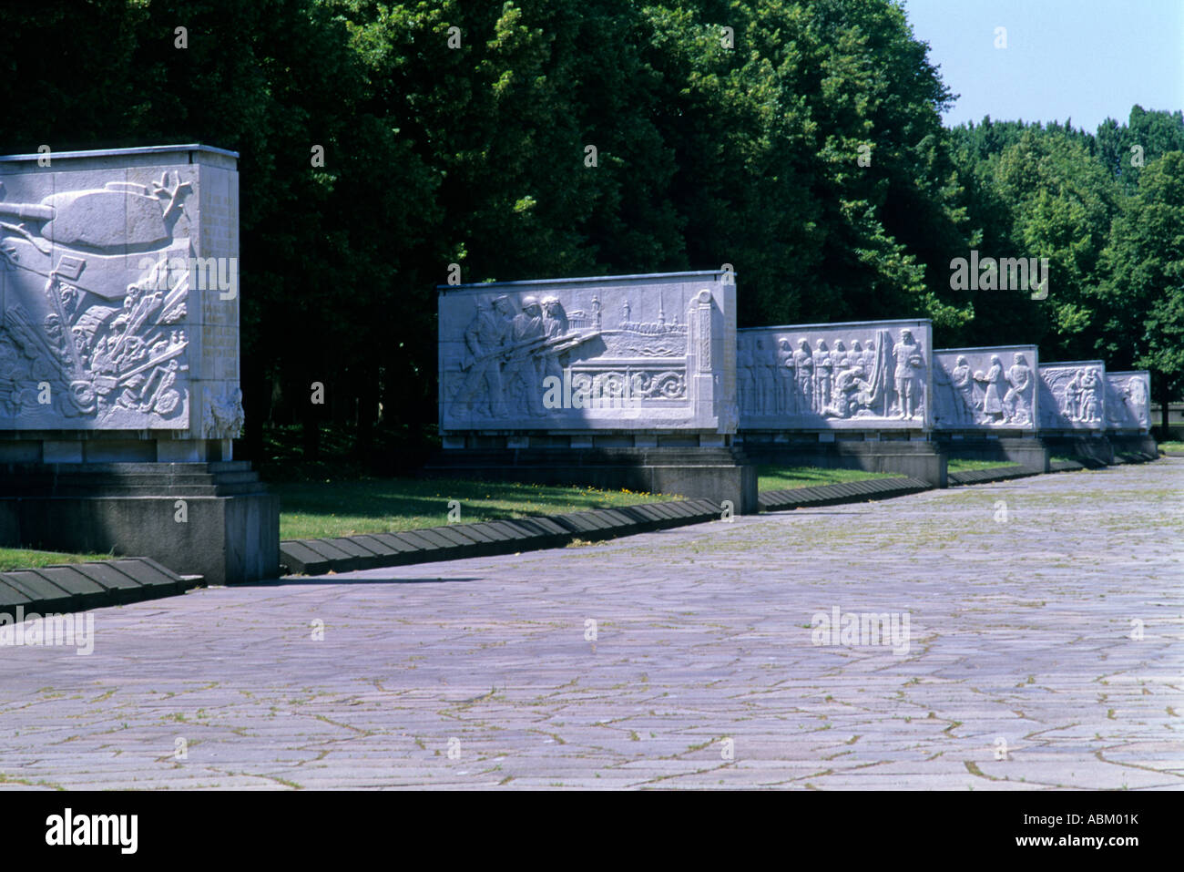 The memorial in Treptow to the soldiers of the Soviet Union who fell in ...