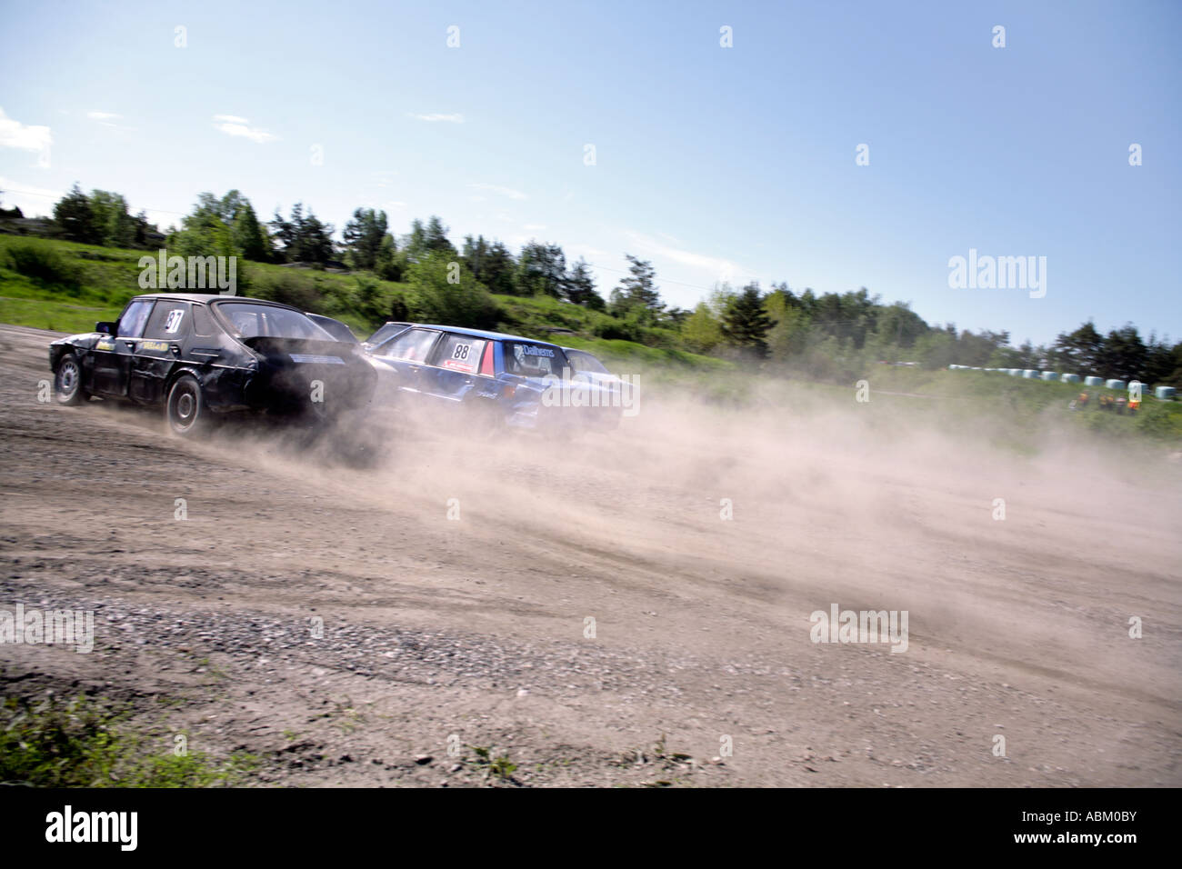 Seconds after flag off drivers fight to take the lead in Folkrace ...