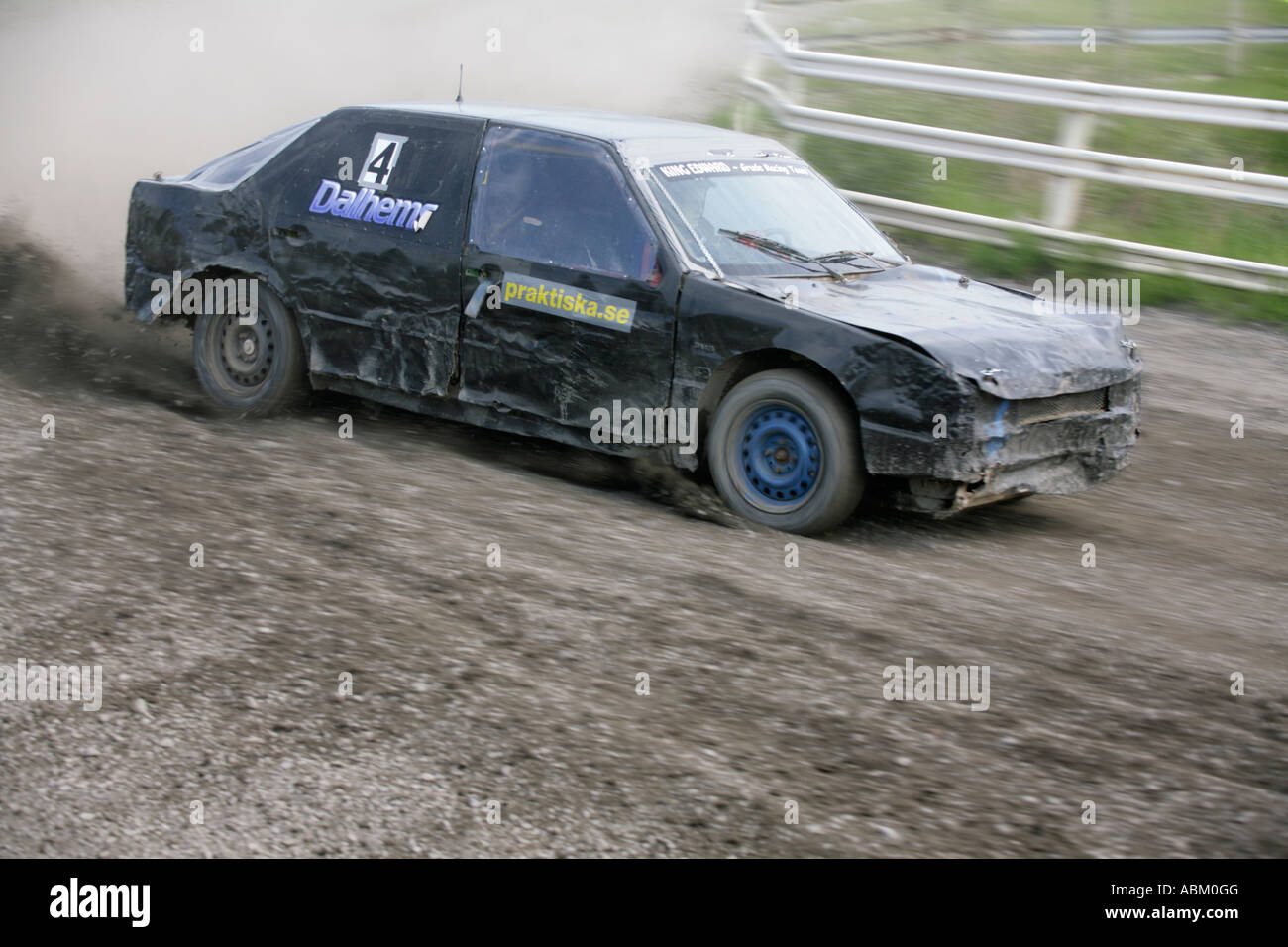 Folkrace sport sweden racing car race cars banger start hi-res stock ...