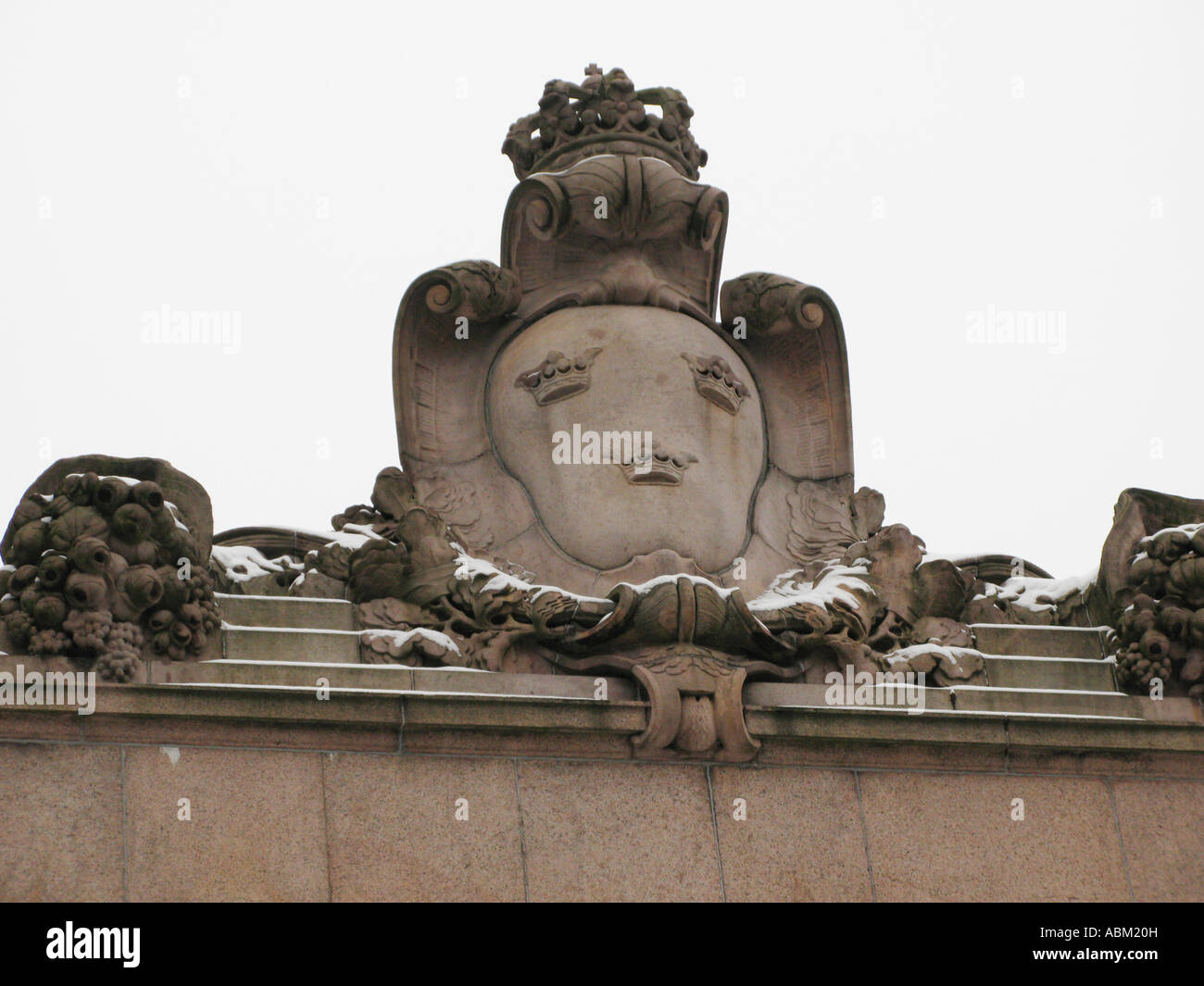 Swedish national coat of arms Stock Photo - Alamy
