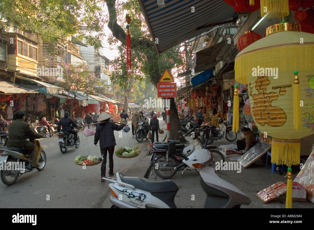 A busy street downtown Hanoi Vietnam Stock Photo - Alamy