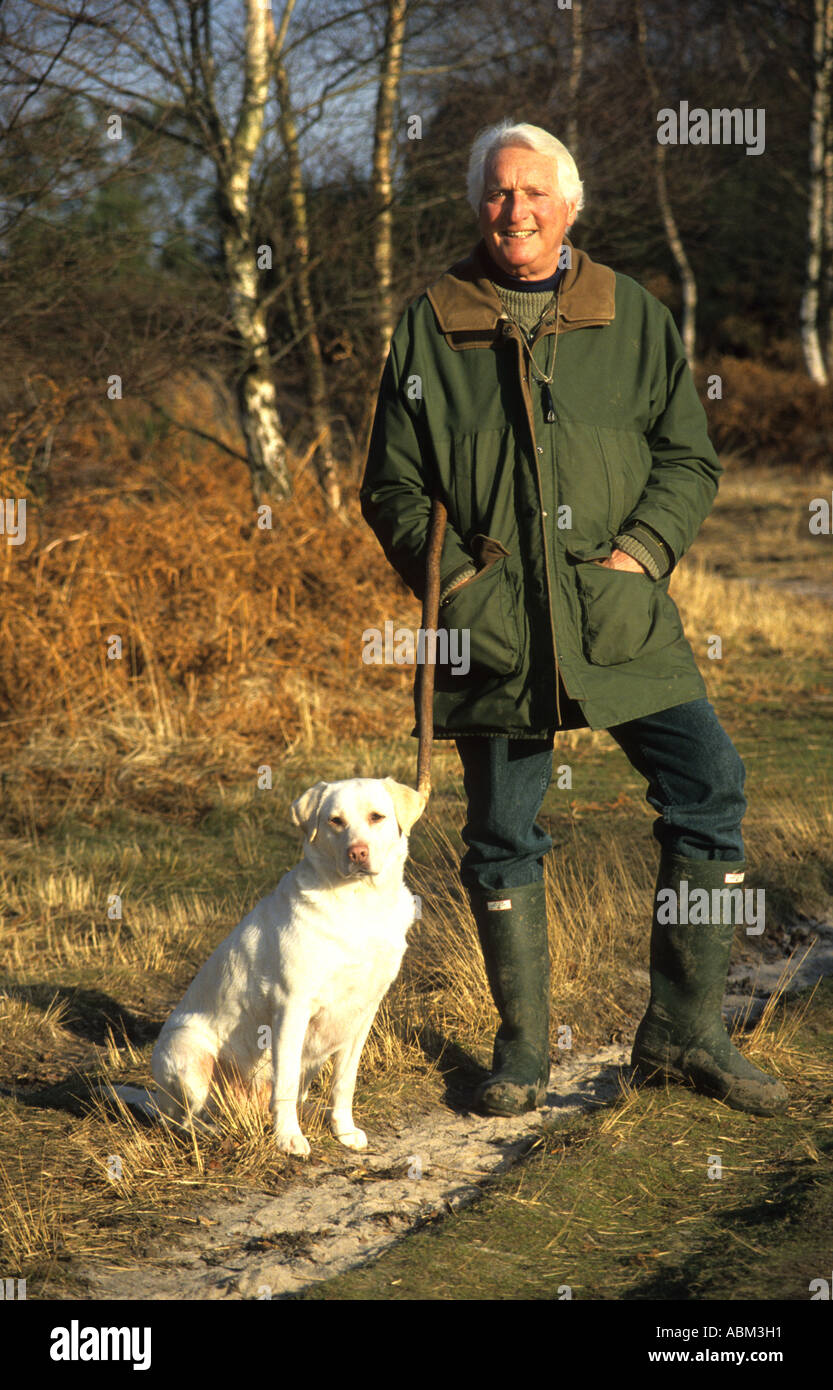 One man and his dog Stock Photo - Alamy