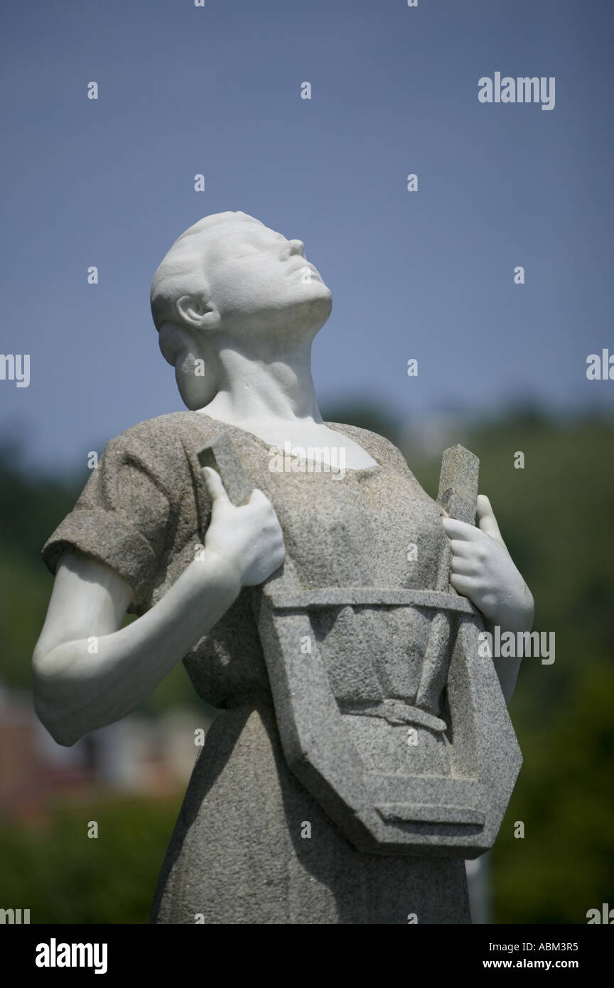Statue of Musa de la Musica near to Paseo Urbitarte Bilbao Pais Vasco ...