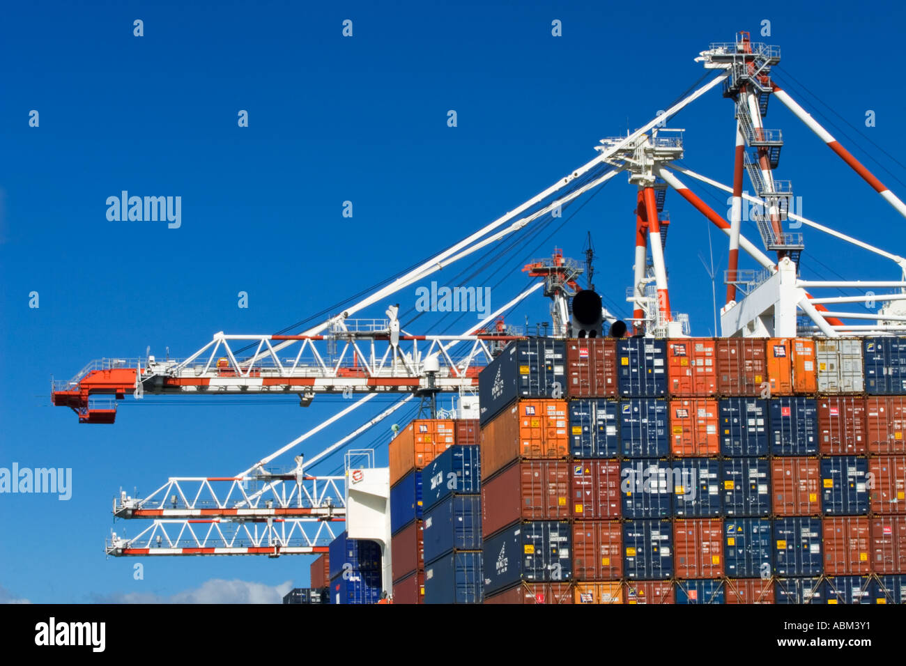 Shipping Industry / A Container Ship loaded with Shipping Containers ...
