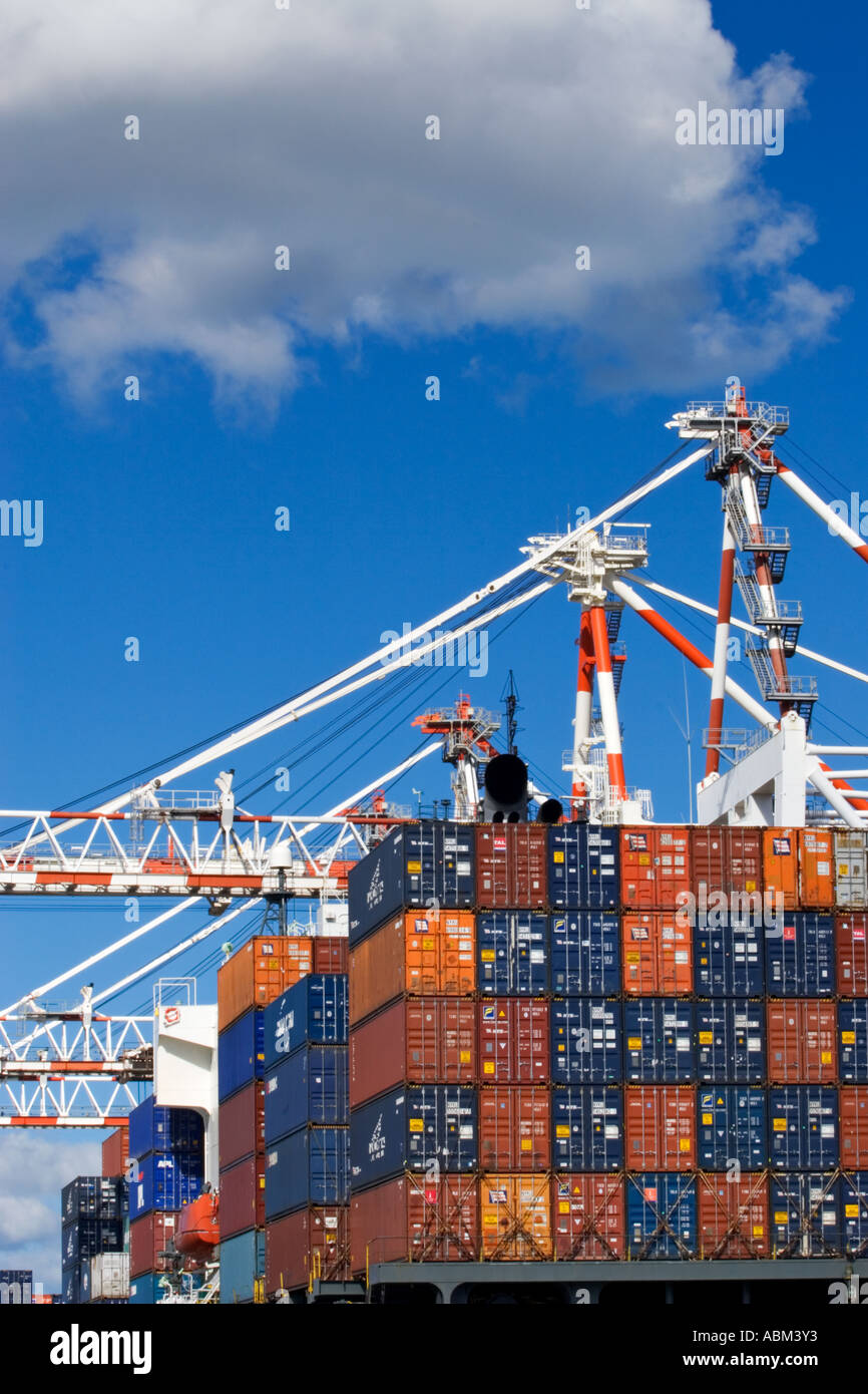 Shipping Industry / A Container Ship loaded with Shipping Containers ...