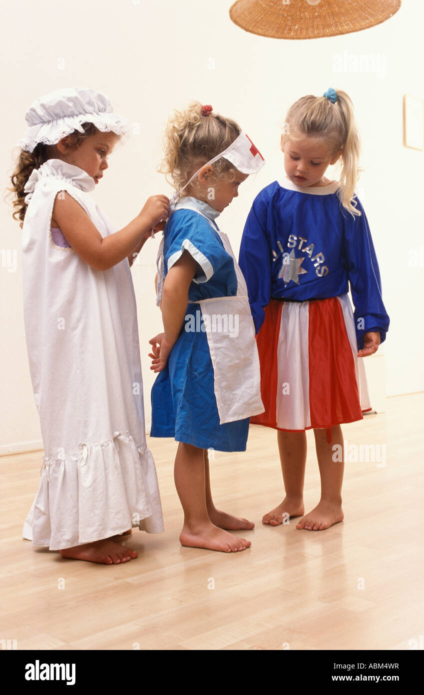 Little girls are dressing up Stock Photo - Alamy