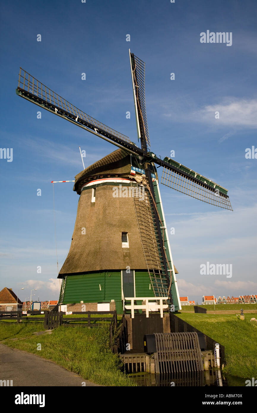 Windmill, Molen Katwoude, Volendam, Neterhlands Stock Photo - Alamy