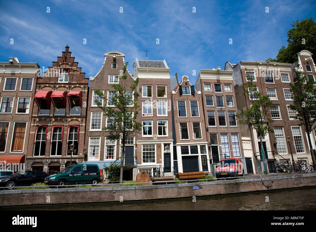 Canal side buildings, Amsterdam, Netherlands Stock Photo - Alamy
