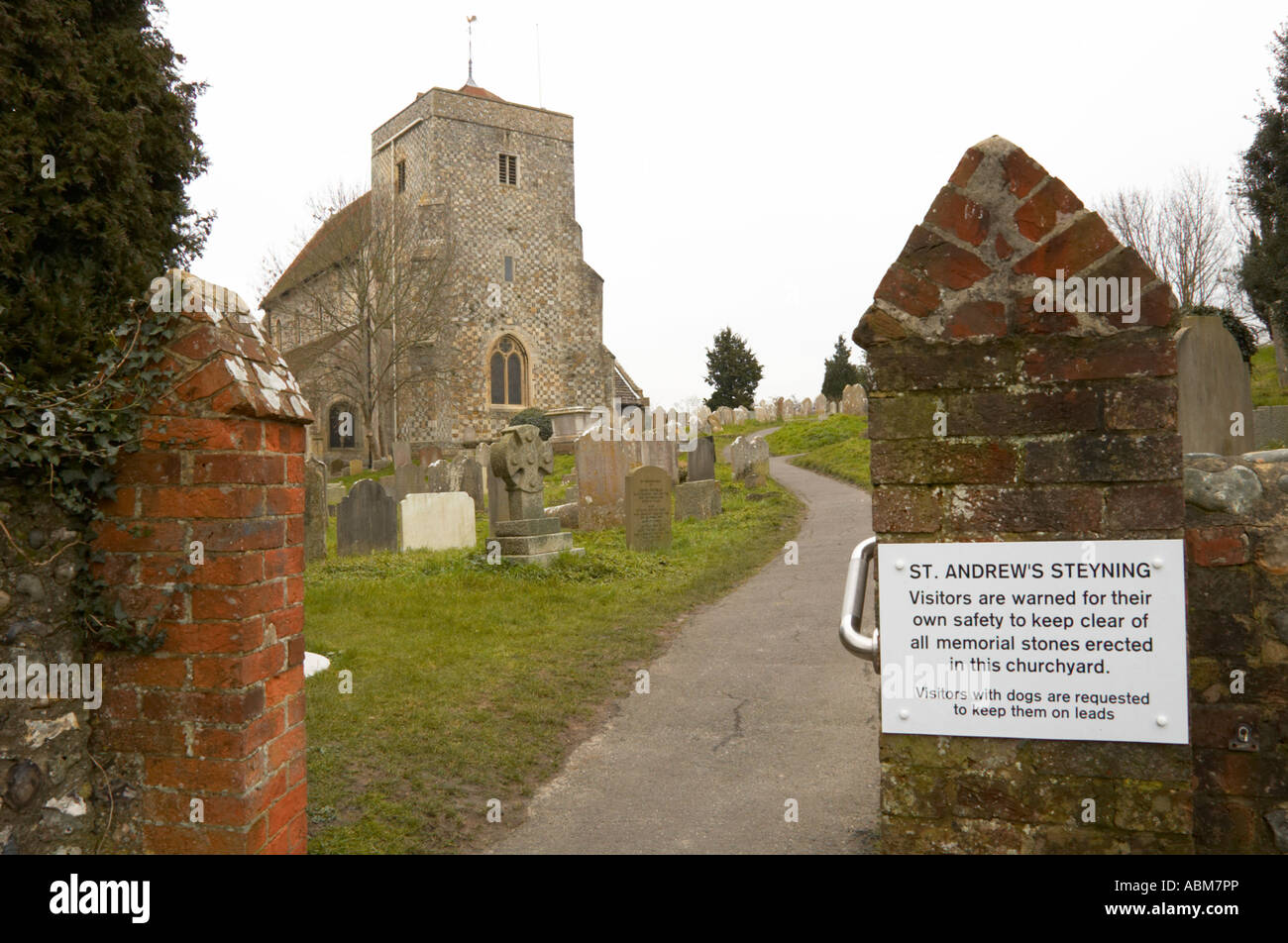 St Andrew's Church, Steyning Stock Photo - Alamy