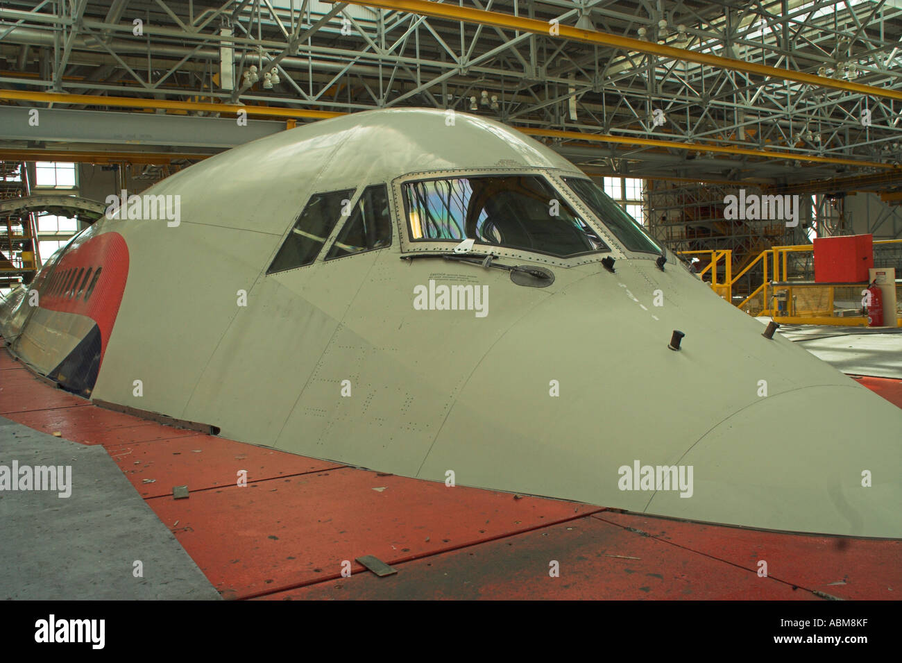Flight Deck Cockpit Boeing 747 Jumbo Jet Cardiff International Airport ...