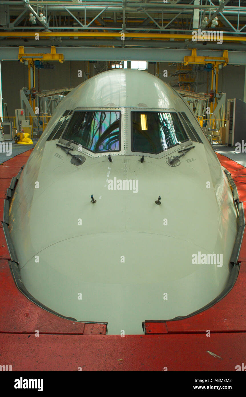 Flight Deck Cockpit Boeing 747 Jumbo Jet Cardiff International Airport ...