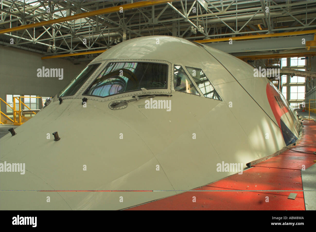 Flight Deck Cockpit Boeing 747 Jumbo Jet Cardiff International Airport ...