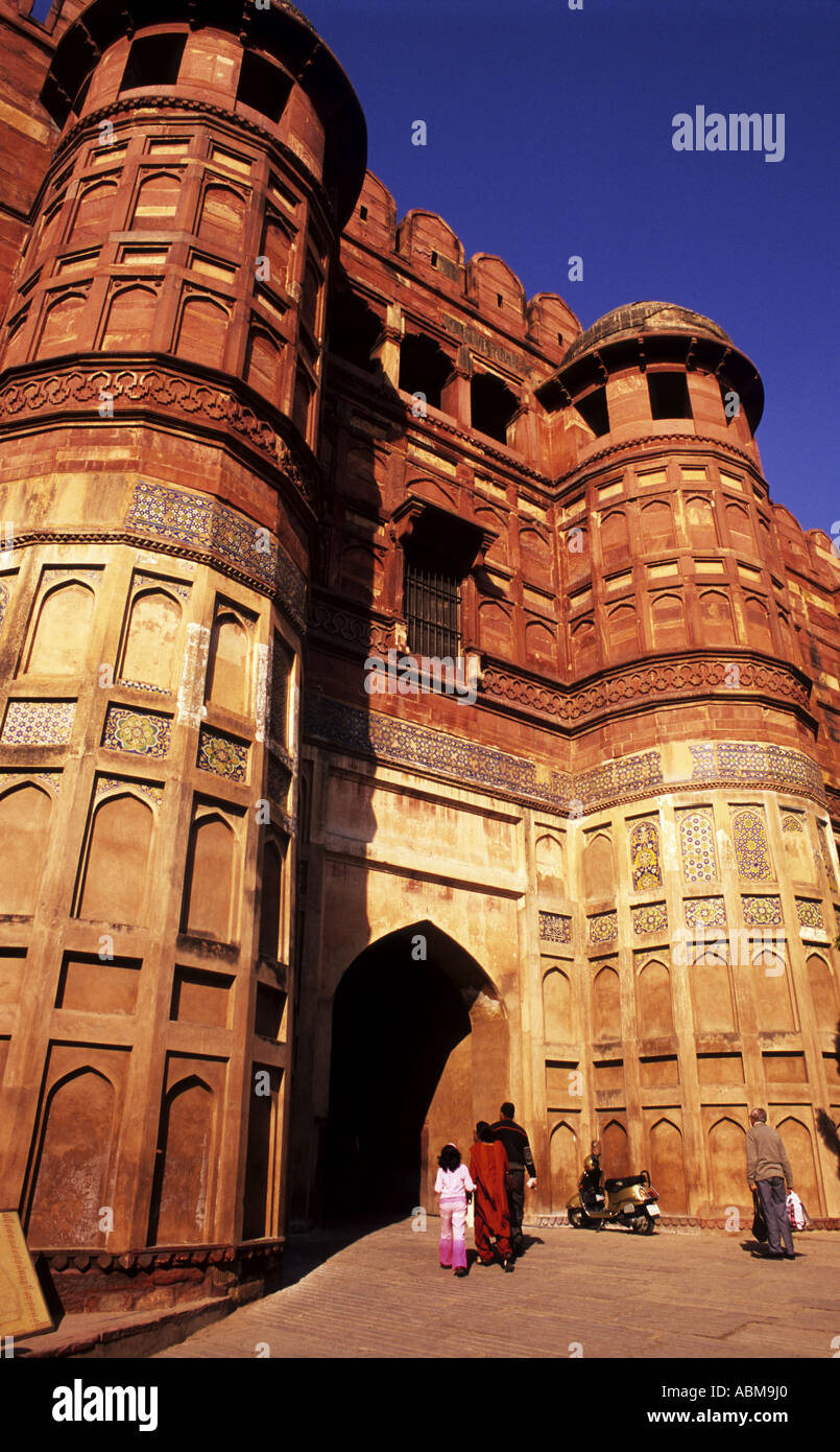 Inner Gate of Agra Fort, Uttar Pradesh, India Stock Photo - Alamy