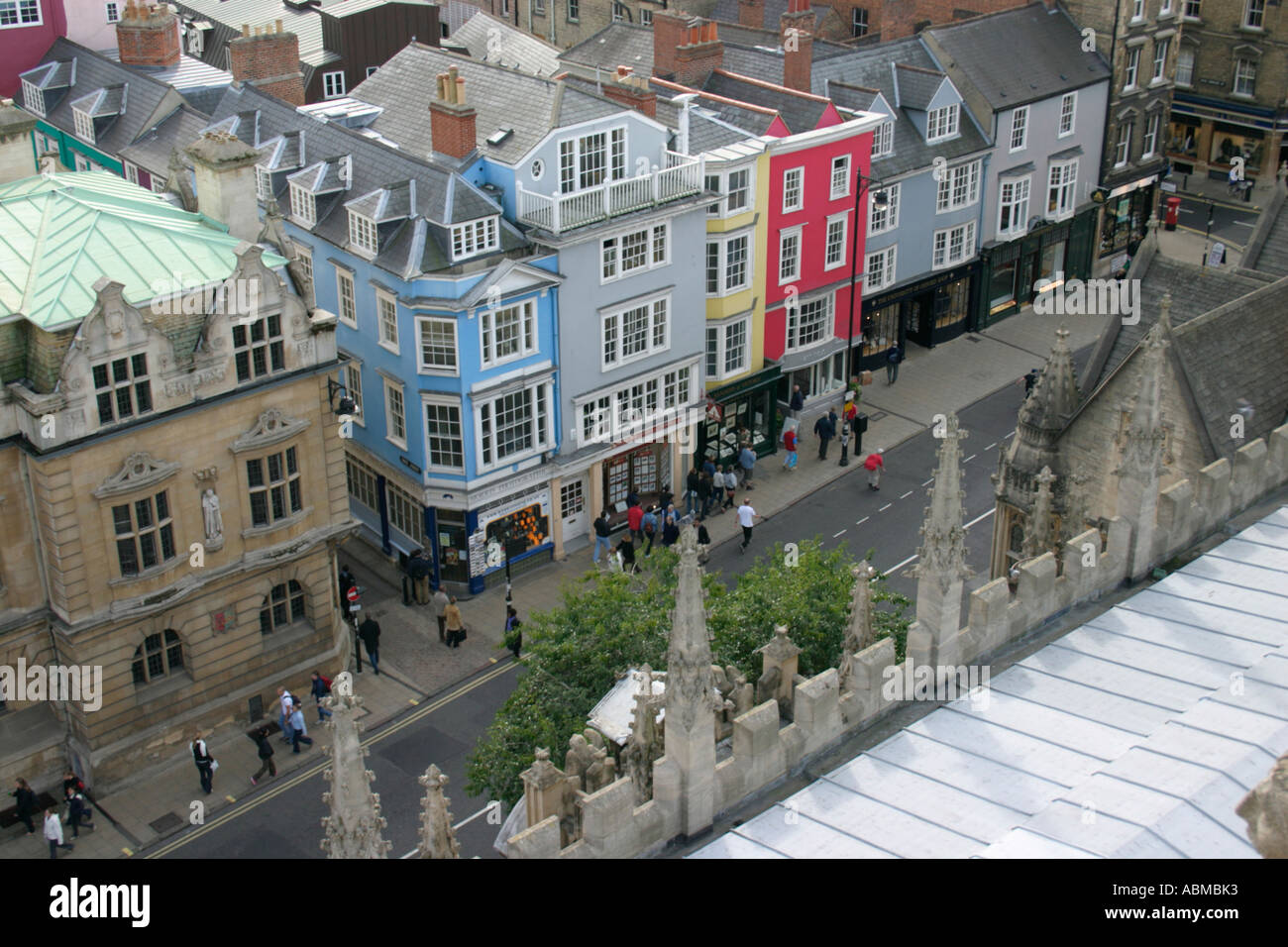 oxford city rooftop view england oxfordshire england Stock Photo - Alamy