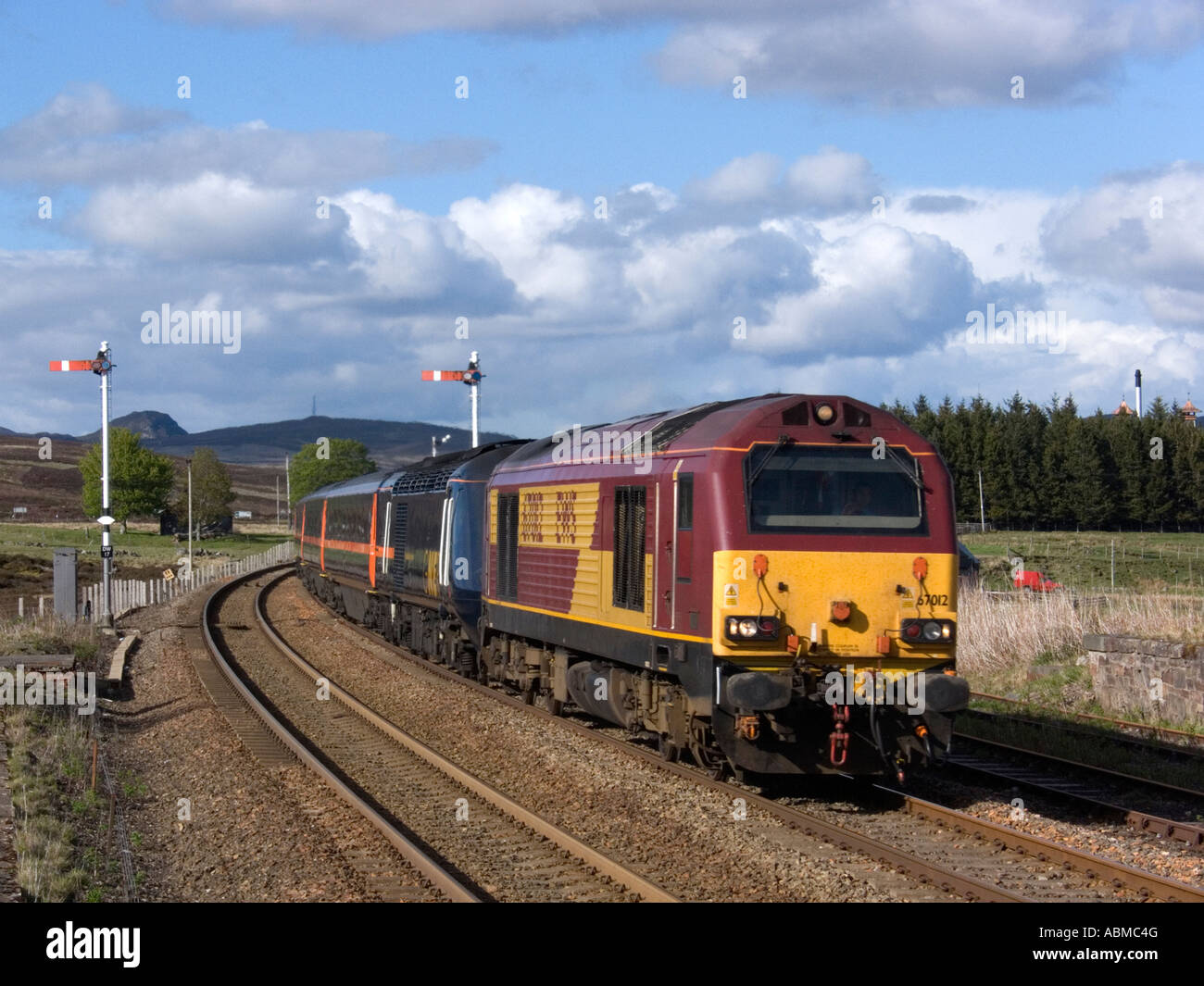 Class 67 Pulling Failed High Speed Train Stock Photo - Alamy