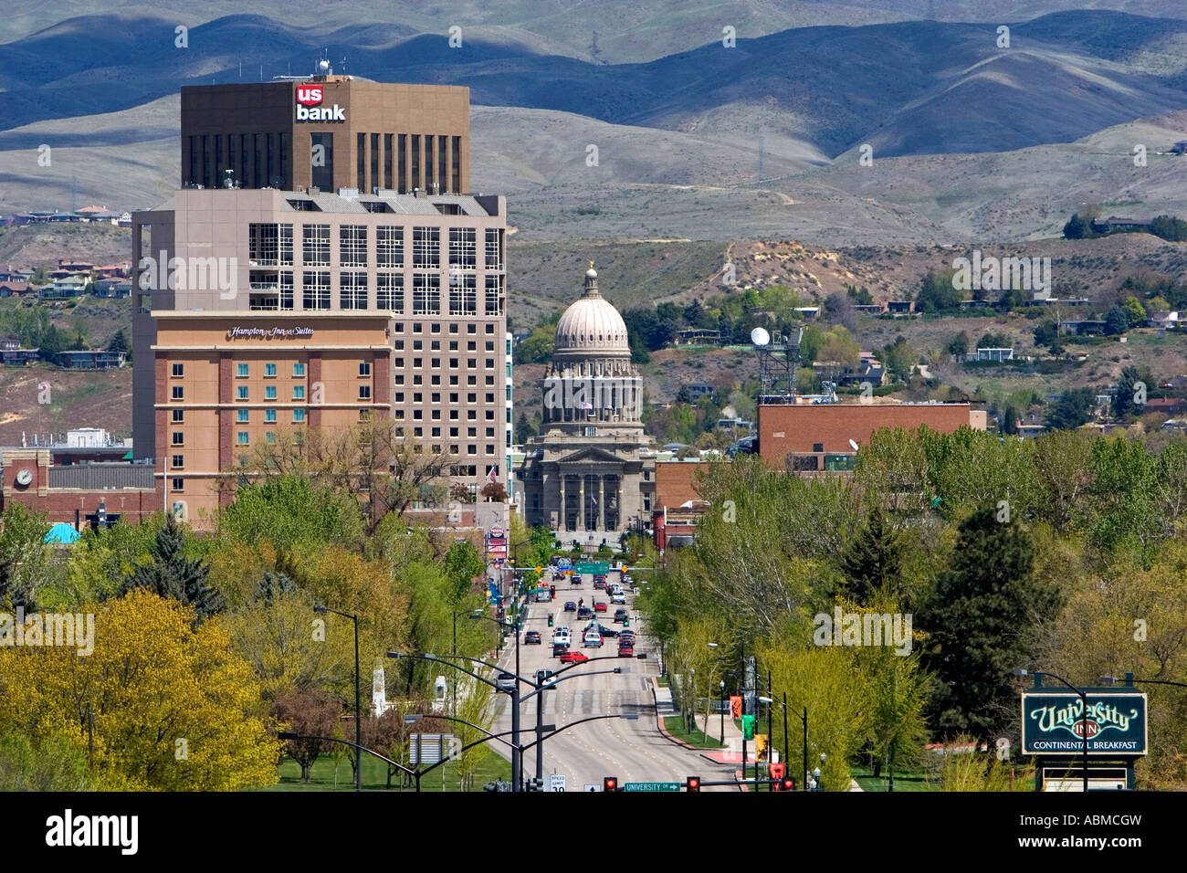 Downtown Boise and the Idaho State Capitol Building Stock Photo - Alamy