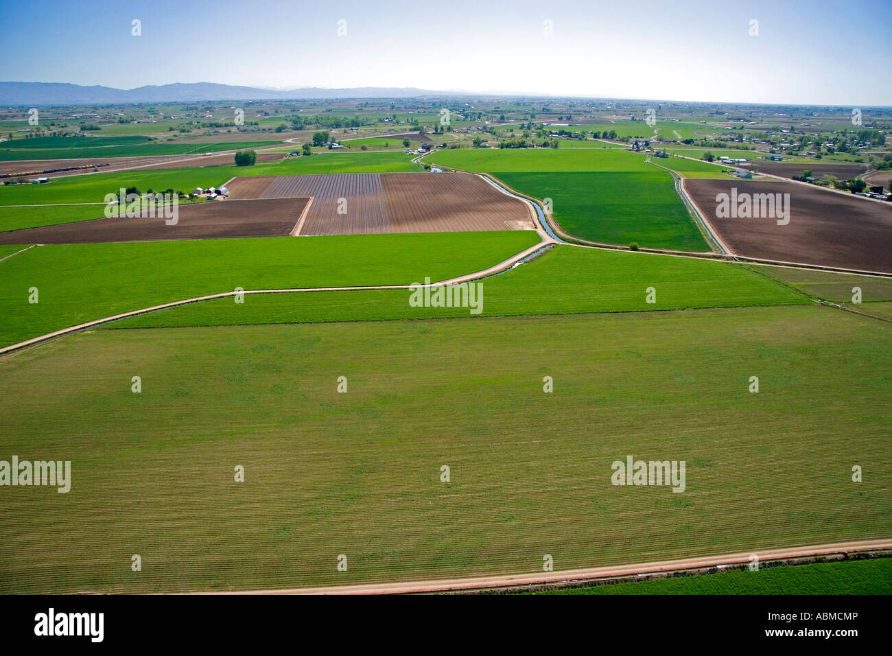 Aerial view of farmland in Canyon County Idaho Stock Photo - Alamy