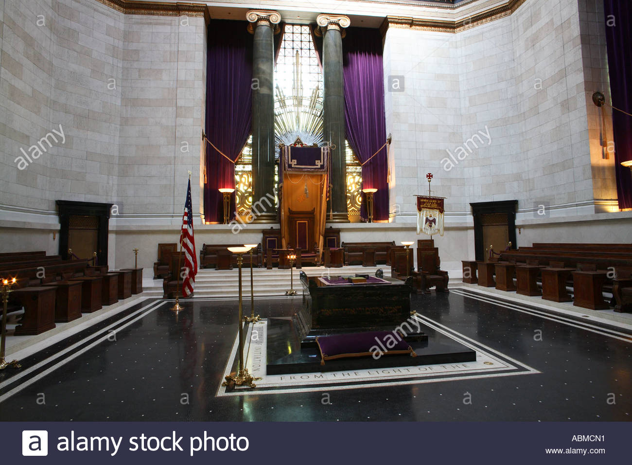 The Temple Room at the Masonic Scottish Rite Temple in Washington DC ...
