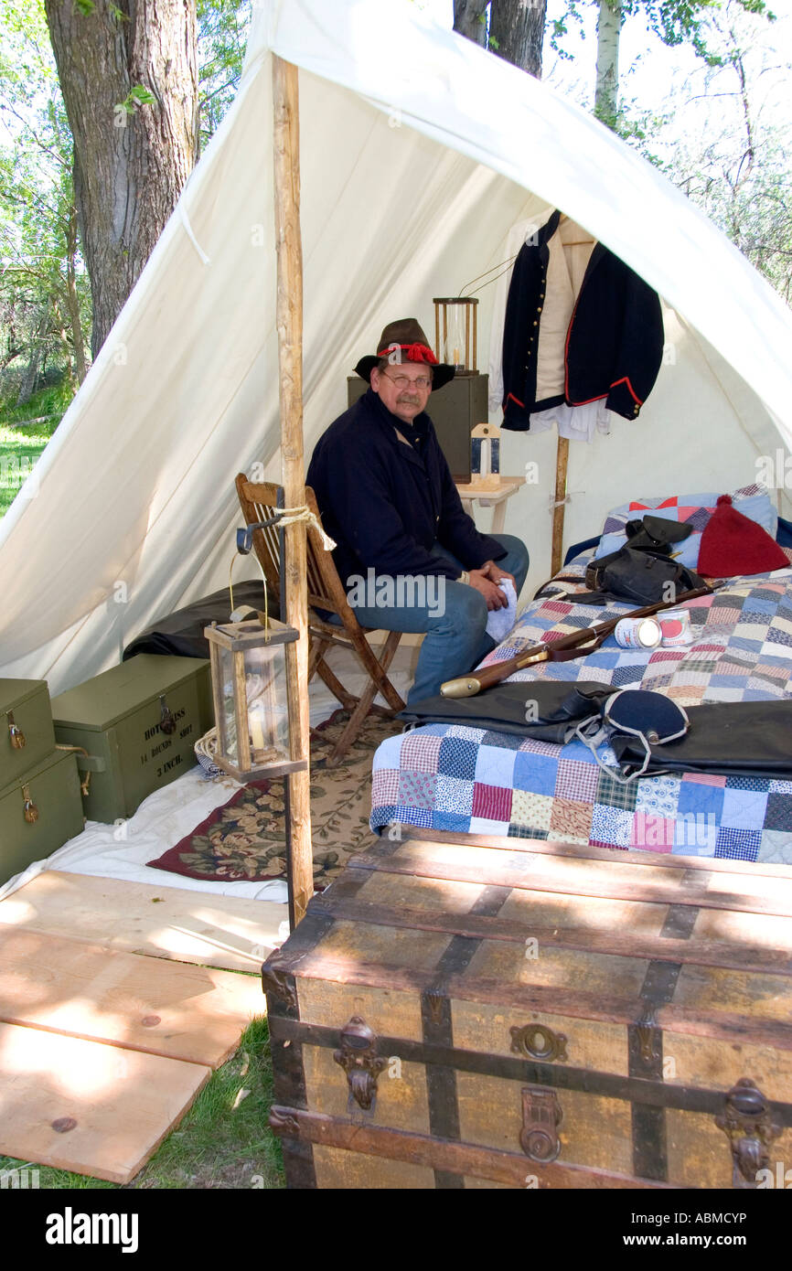 Civil war tent hi-res stock photography and images - Alamy