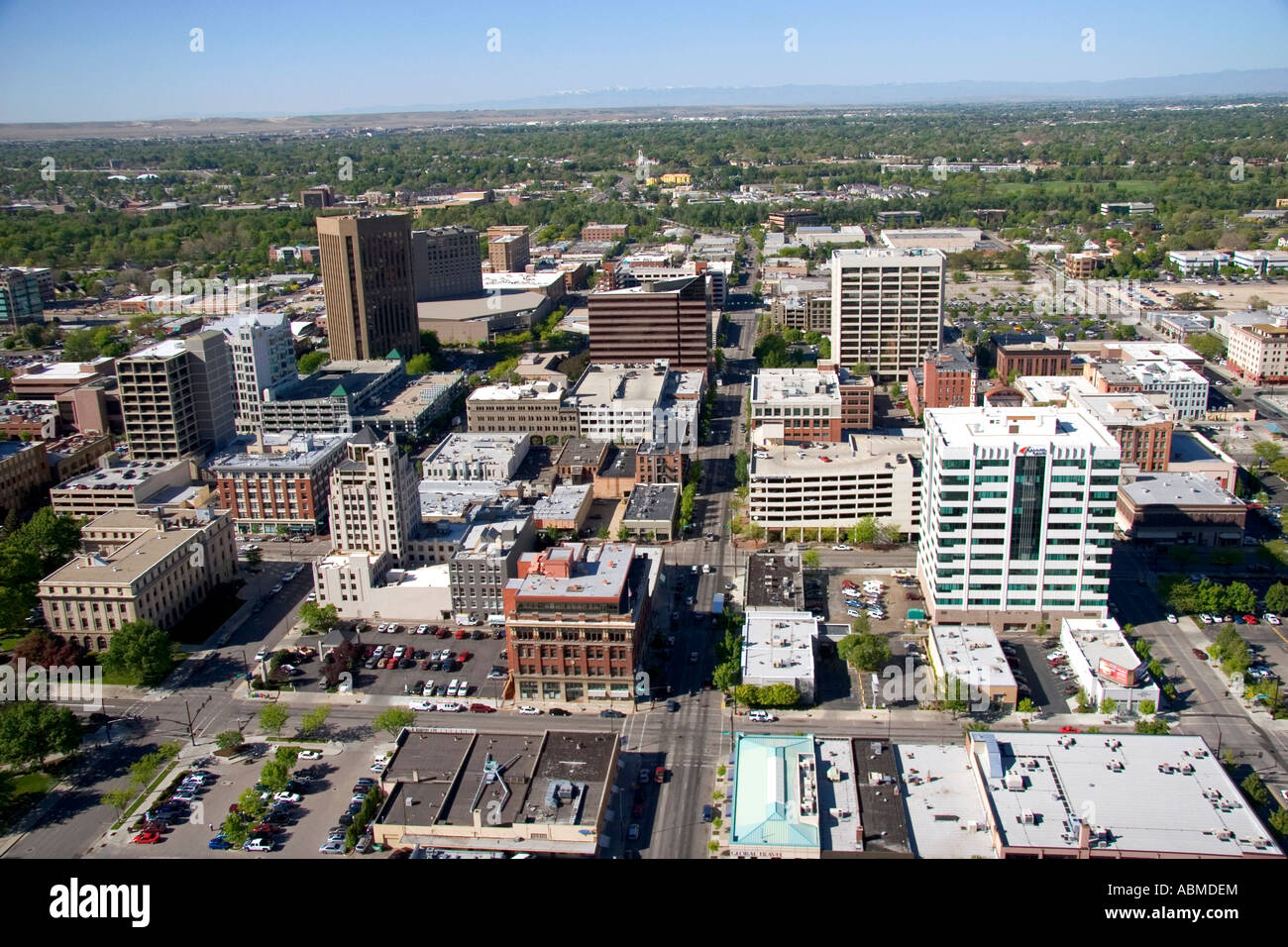 Aerial view of downtown Boise Idaho Stock Photo: 12924859 - Alamy Aerial view of downtown Boise Idaho Stock Photo: 12924859 - Alamy