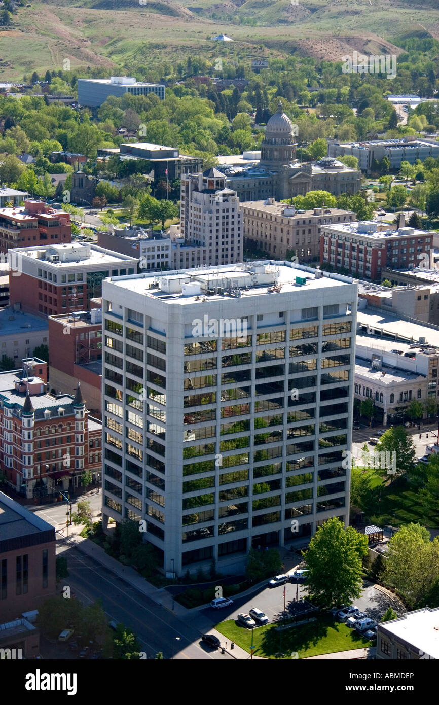 Aerial view downtown boise idaho hi-res stock photography and images ...