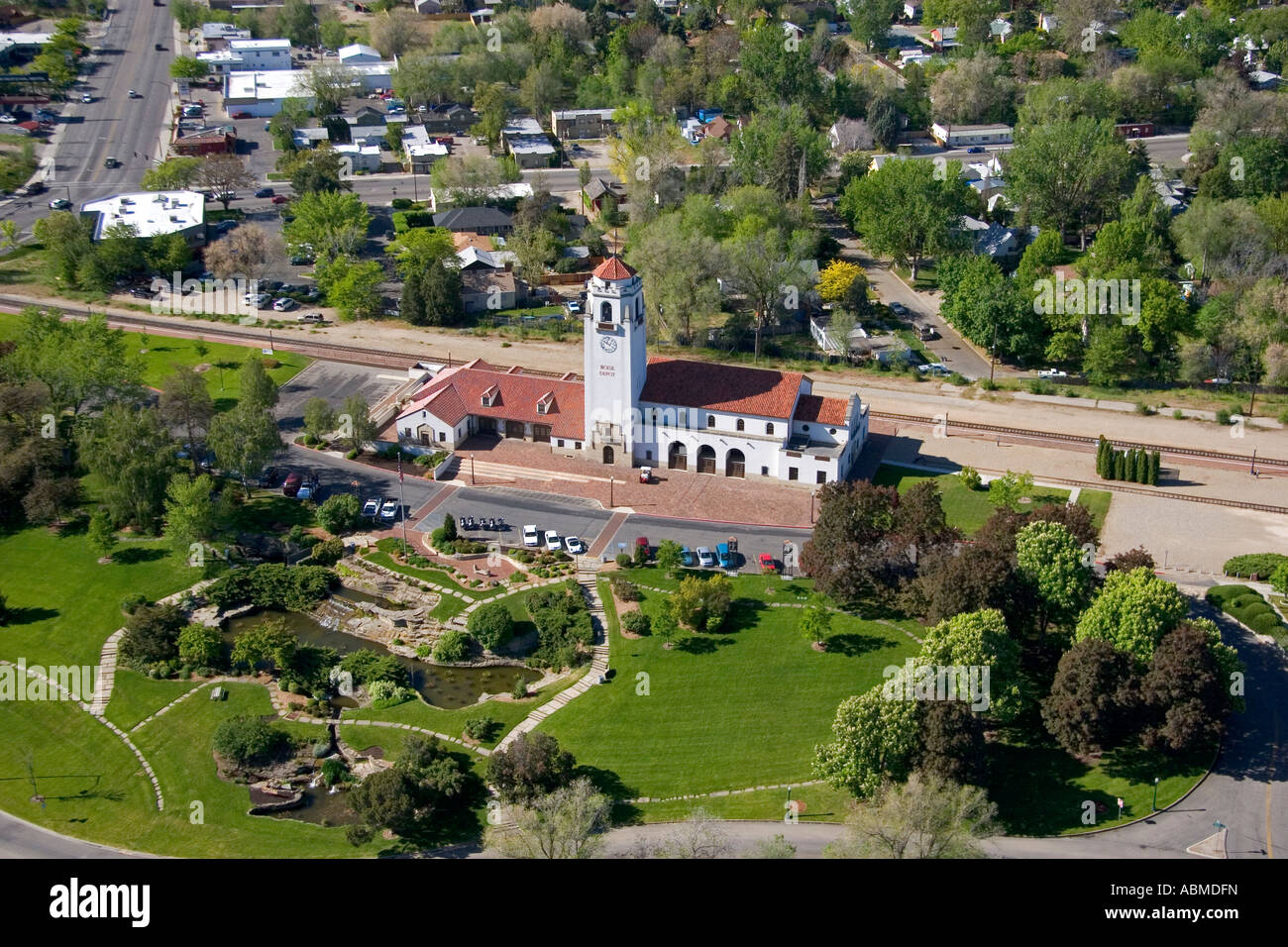 Aerial view of the Boise Depot in Boise Idaho Stock Photo - Alamy Aerial view of the Boise Depot in Boise Idaho Stock Photo - Alamy