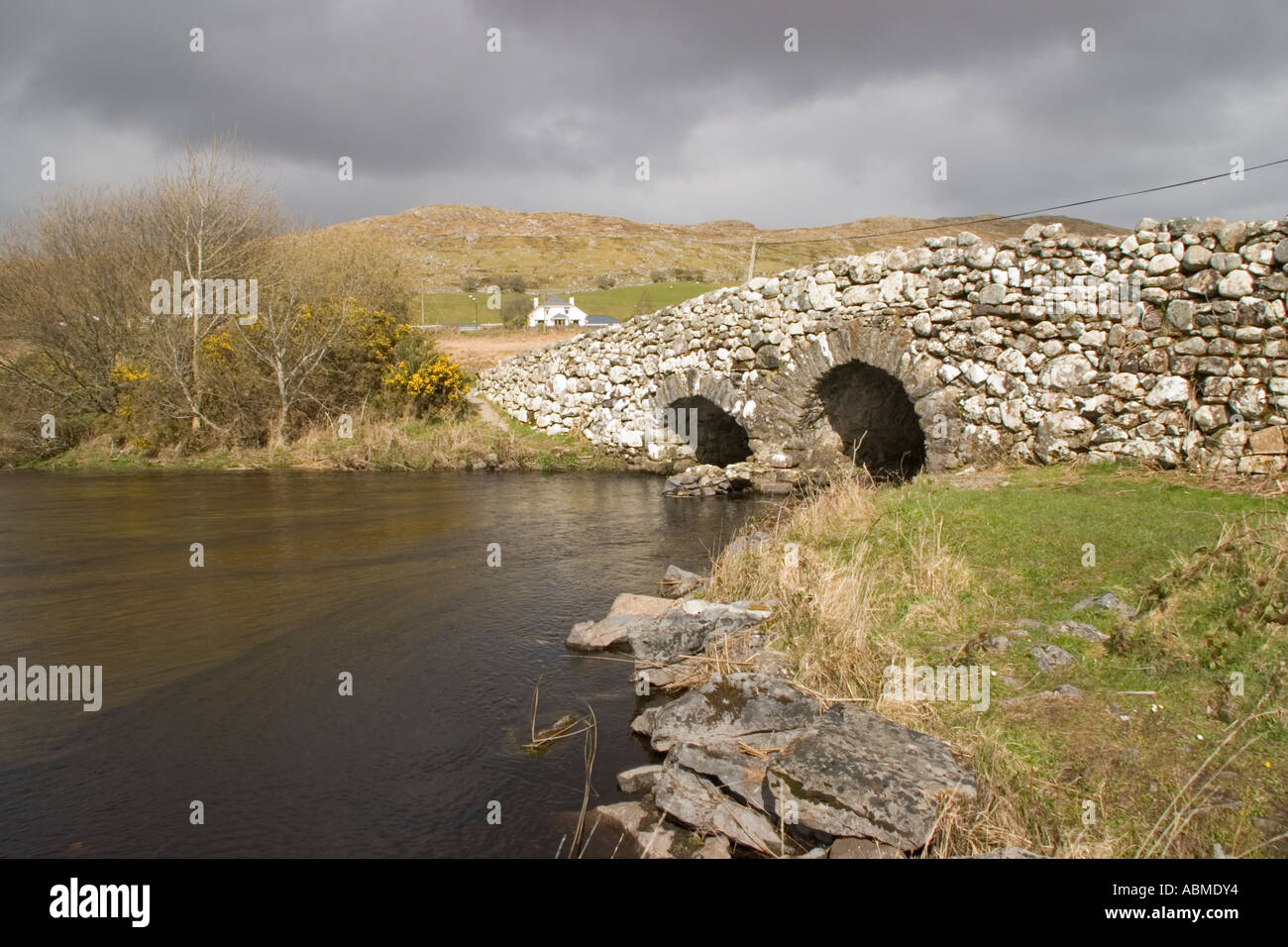Quiet Man bridge Oughterard Connemara Ireland Stock Photo - Alamy