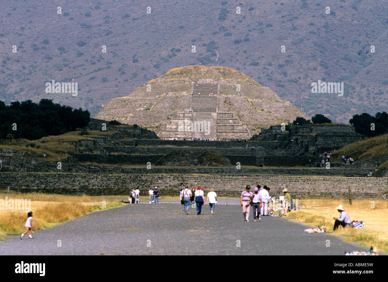 Pyramid of the Moon at Teotihuacan Mexico Stock Photo - Alamy