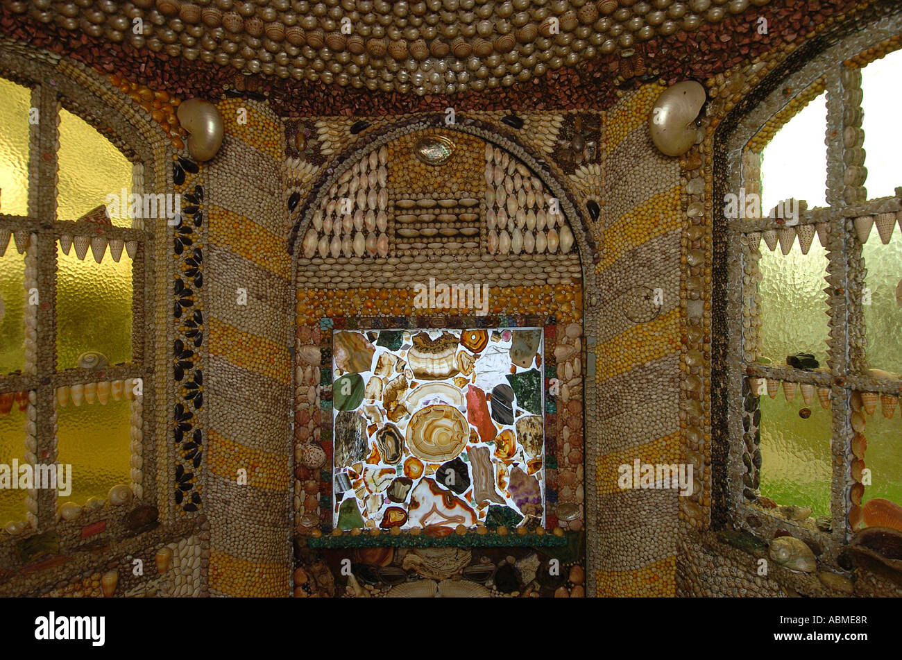 The shell house at Ince Castle near Saltash, Cornwall Stock Photo - Alamy