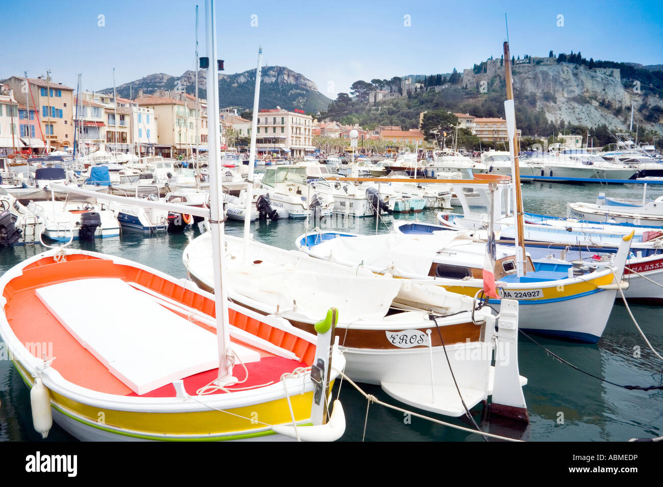 Harbour at Cassis, South of France Stock Photo - Alamy