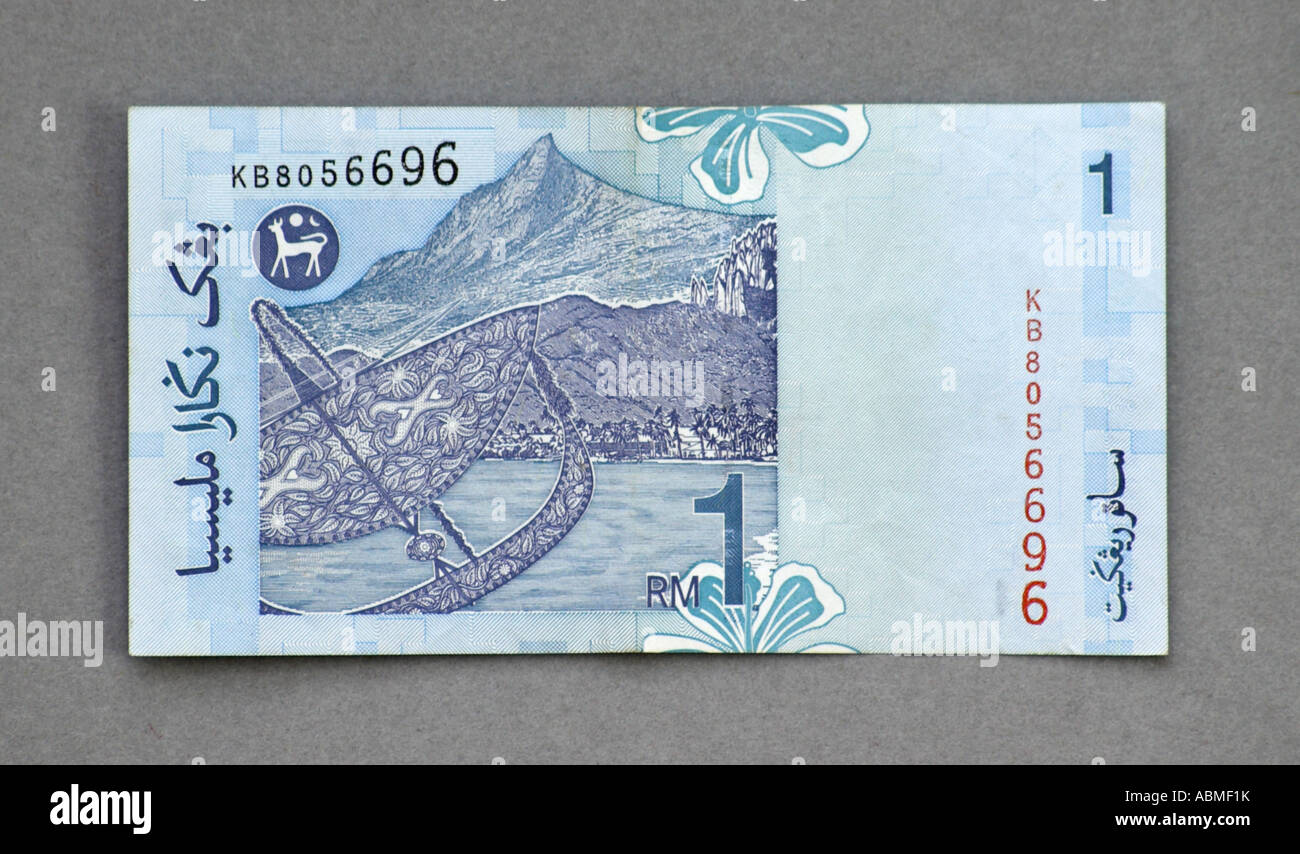 Malaysia 1 Ringgit Note Stock Photo - Alamy